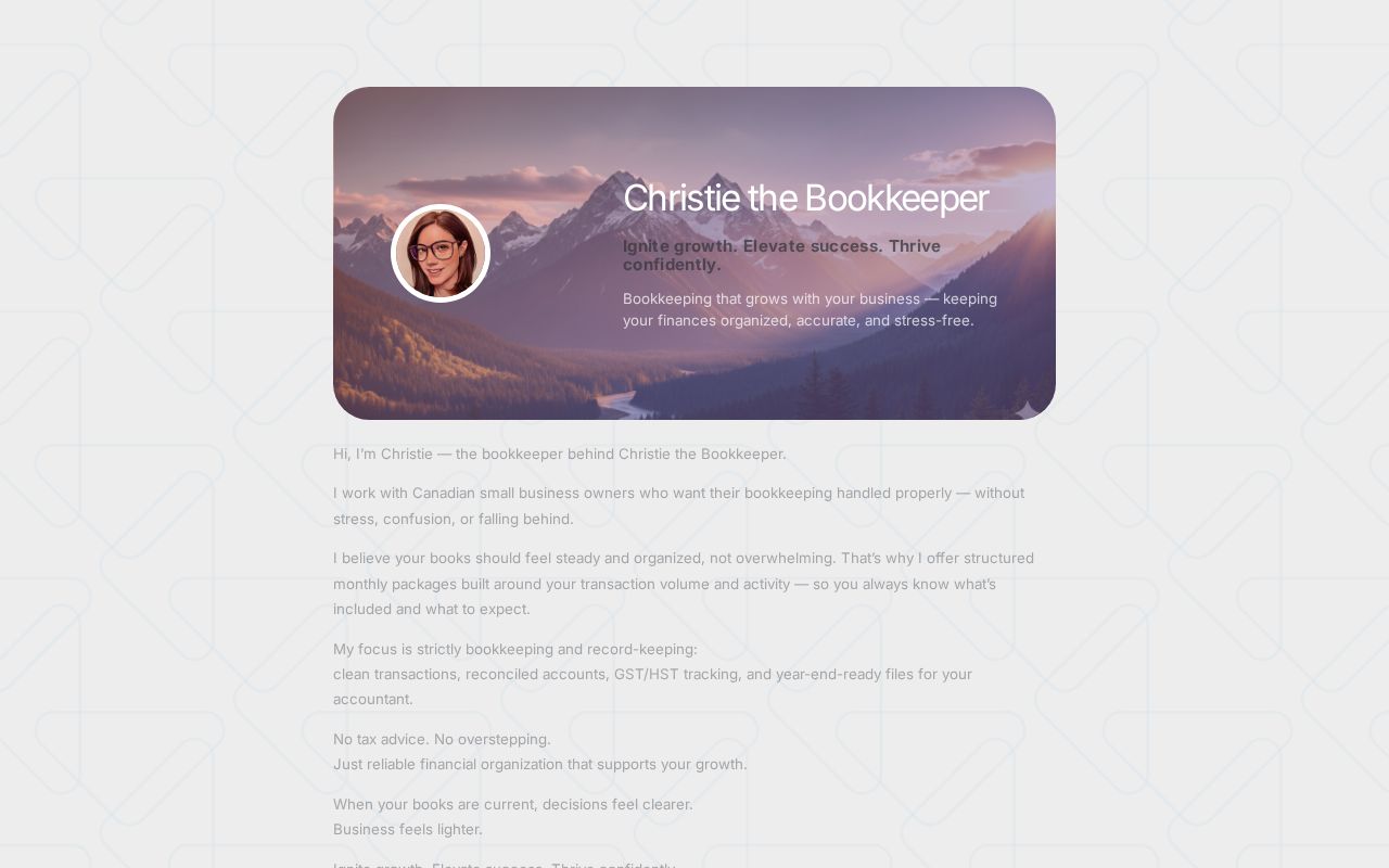 Christie the Bookkeeper